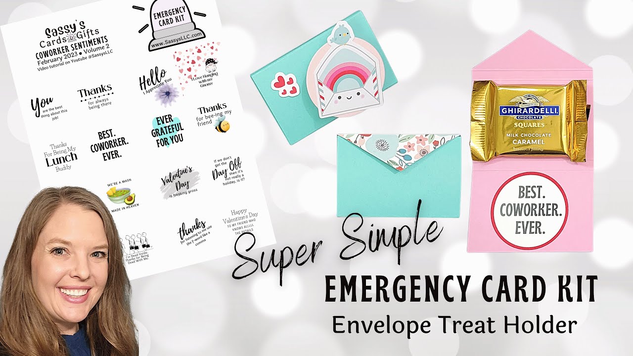 Emergency Card V2 ENVELOPE TREAT HOLDER - YouTube