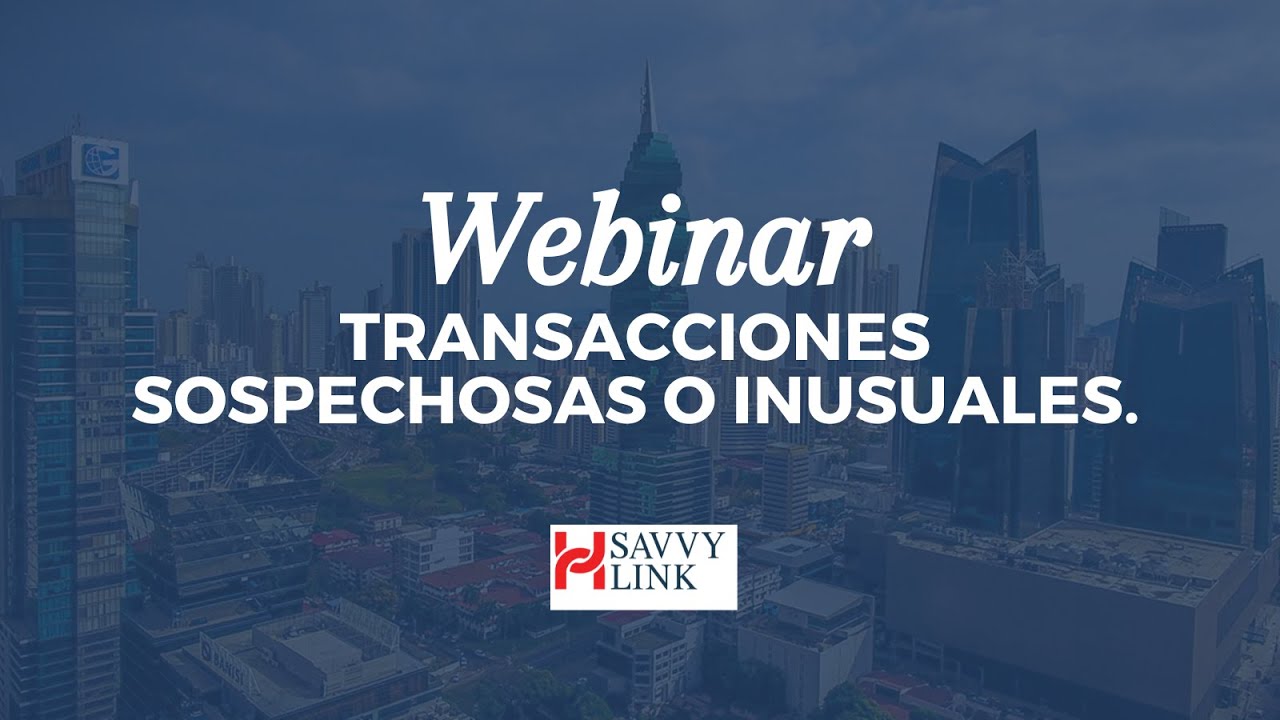 Transacciones Sospechosas o Inusuales - YouTube