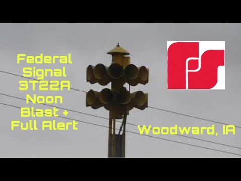 Federal Signal 3T22A - Siren Test | Noon Blast + Full Alert | Woodward ...