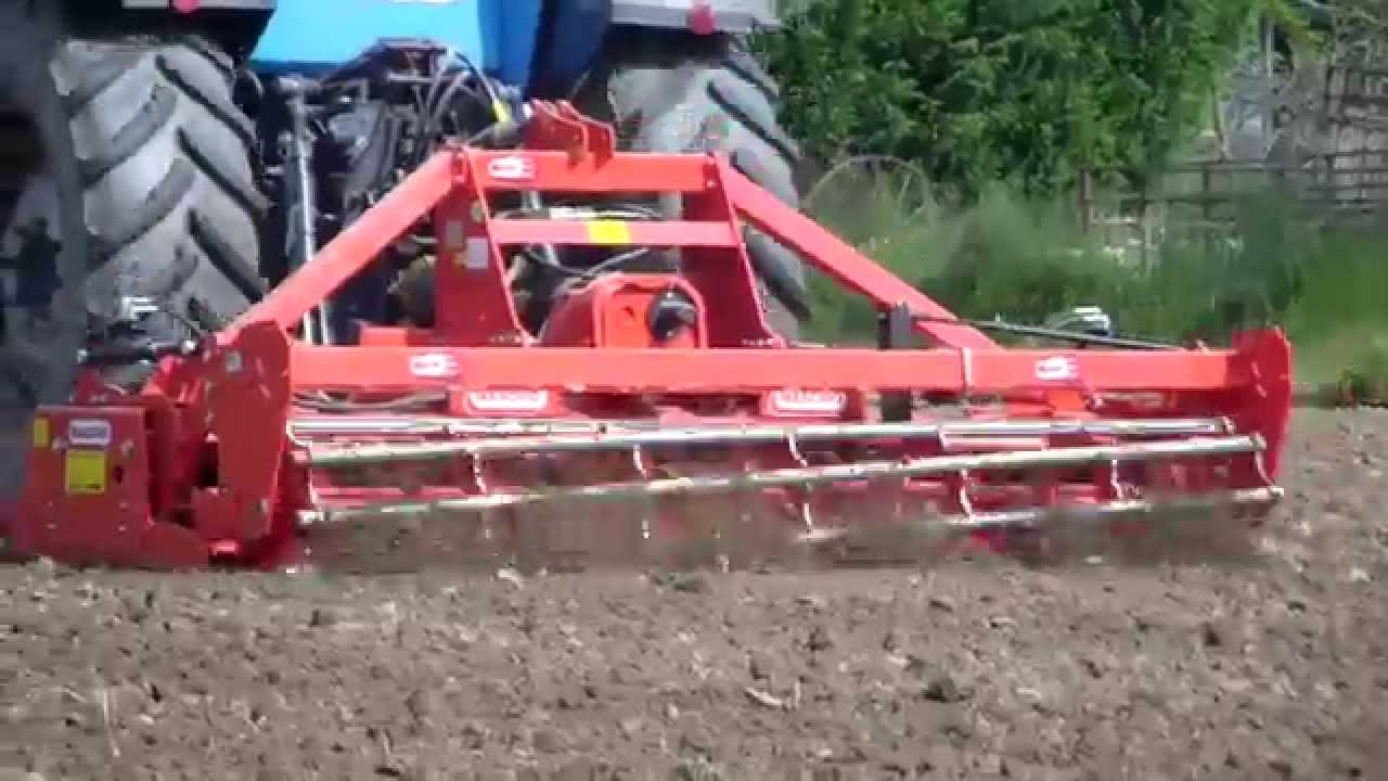 preparazione letto semina Landini 10000 s mk 2 erpice rotante Maschio ...