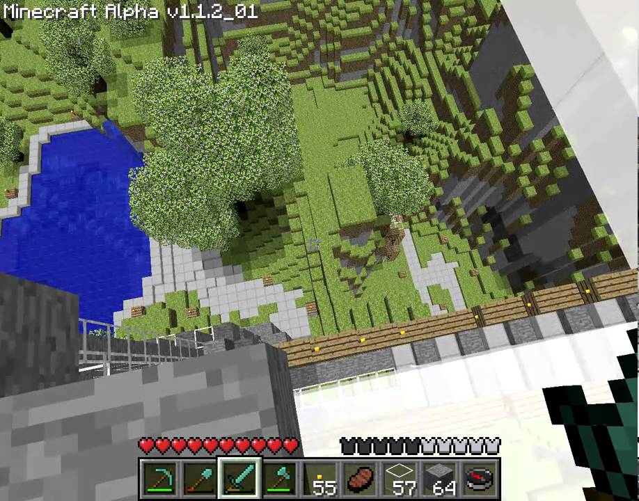 Minecraft - Dam is Finished, Cliffside Base is Still Work In Progress ...