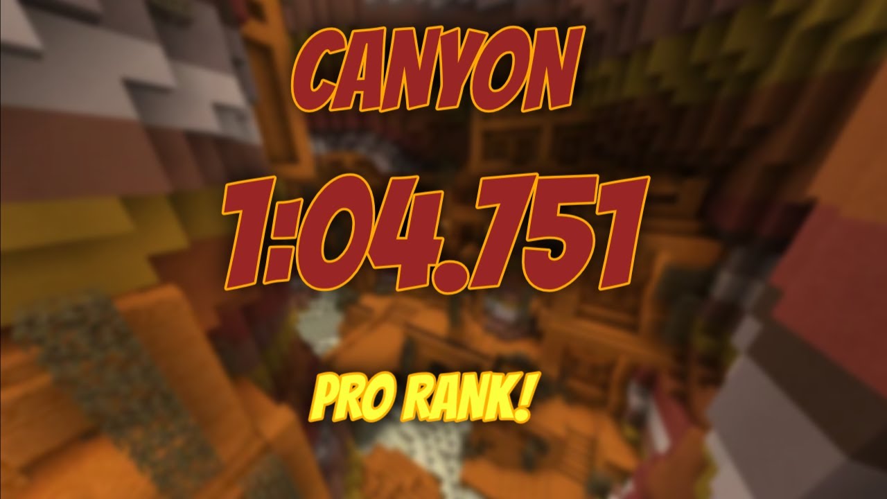Canyon 1:04.751 Pro Rank!!! - Minecraft Glide - YouTube