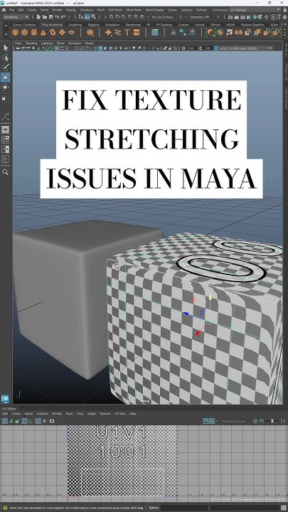 Fix Texture Stretching Issues in Maya | Quick UV Mapping Tip - YouTube
