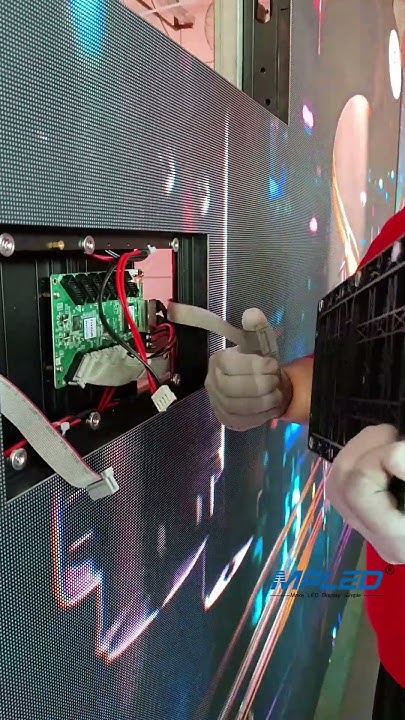 Indoor commercial display front maintenance LED module installation ...