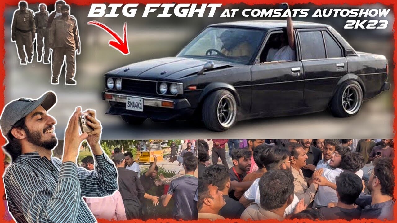 Big Fight At Comsats University Autoshow 🔥 Security VS Car Enthusiast 🤩 ...