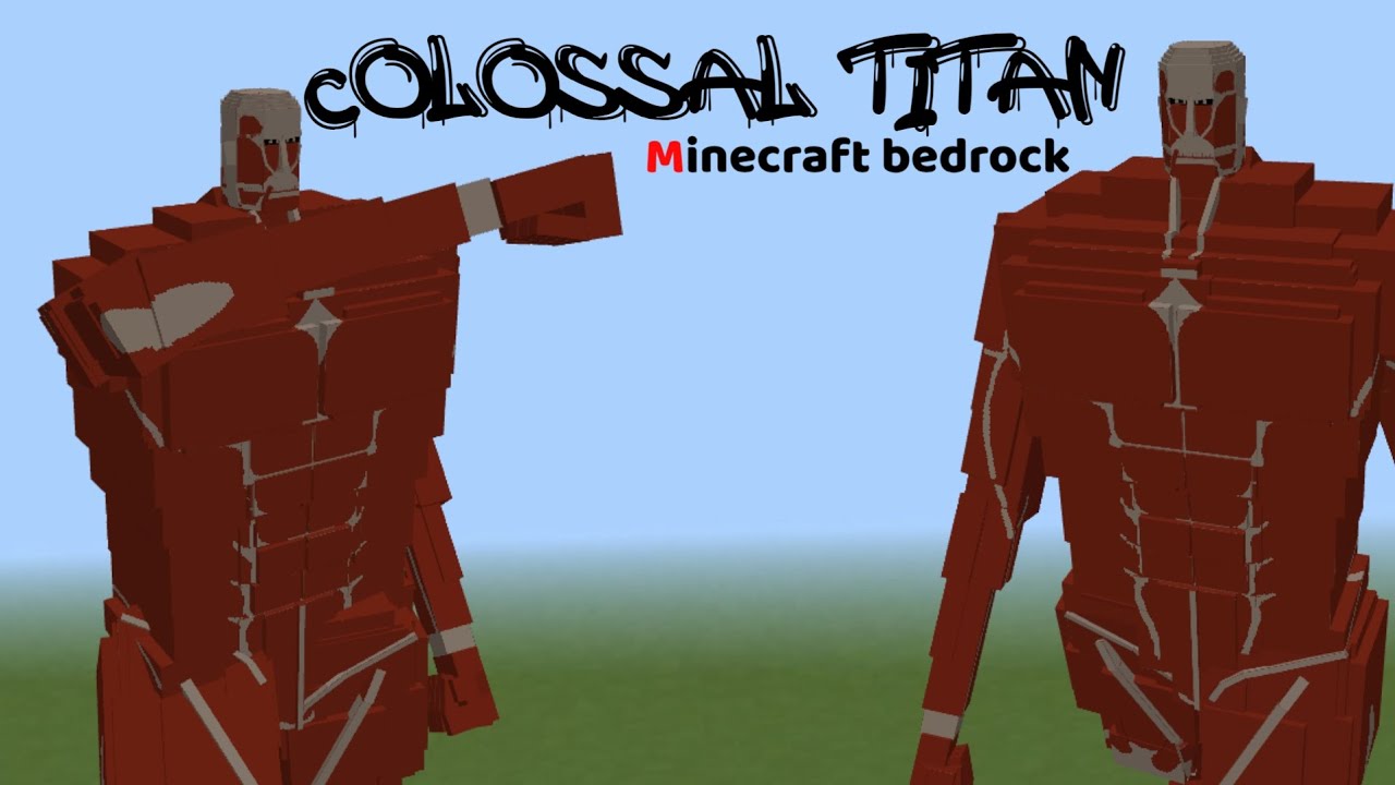 Colossal Titan Aot [ revenge ] minecraft bedrock - YouTube