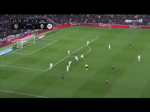 Leo Messi equaliser Goal Vs Valencia, passionate celebration 🔥