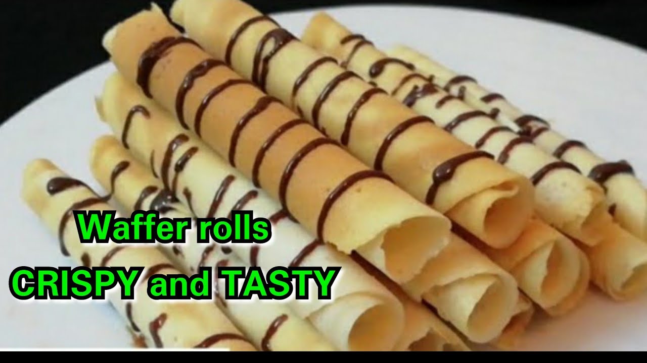 wafer rolls/choco filled cookies/Cigarette cookies/without oven ...
