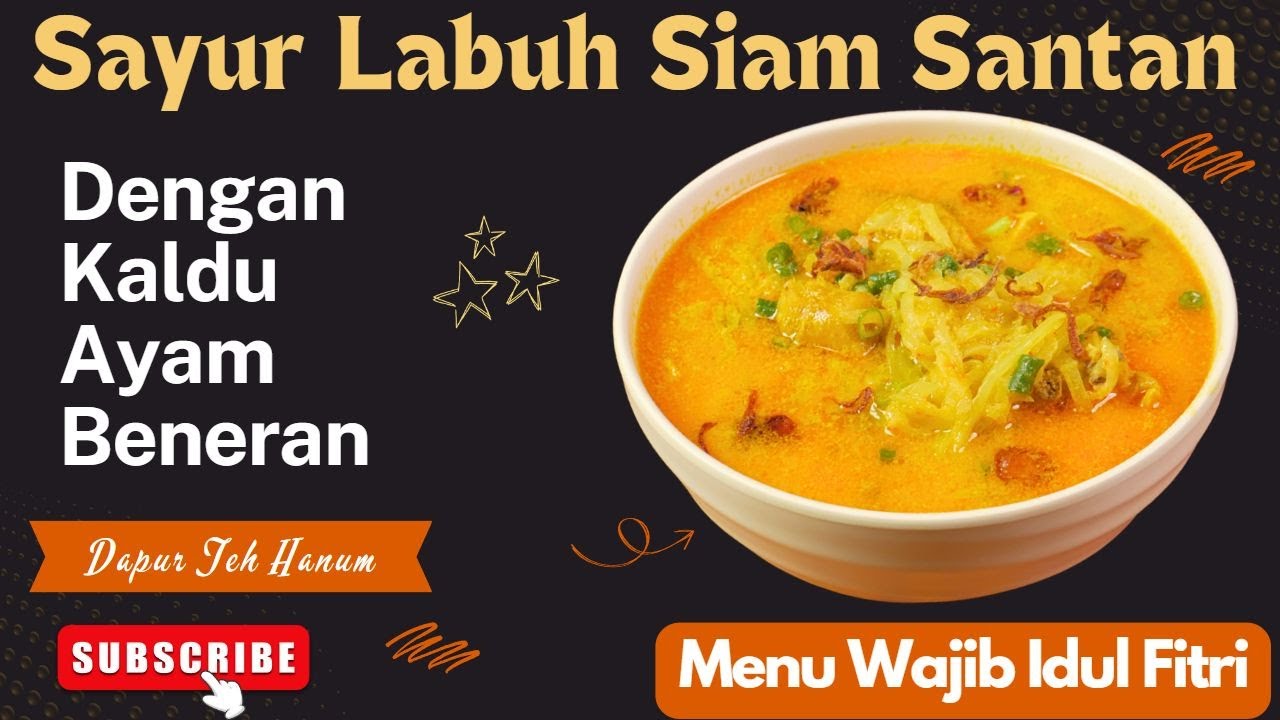 Sayur labuh siam santan dengan kaldu ayam beneran, Menu wajib Idul ...