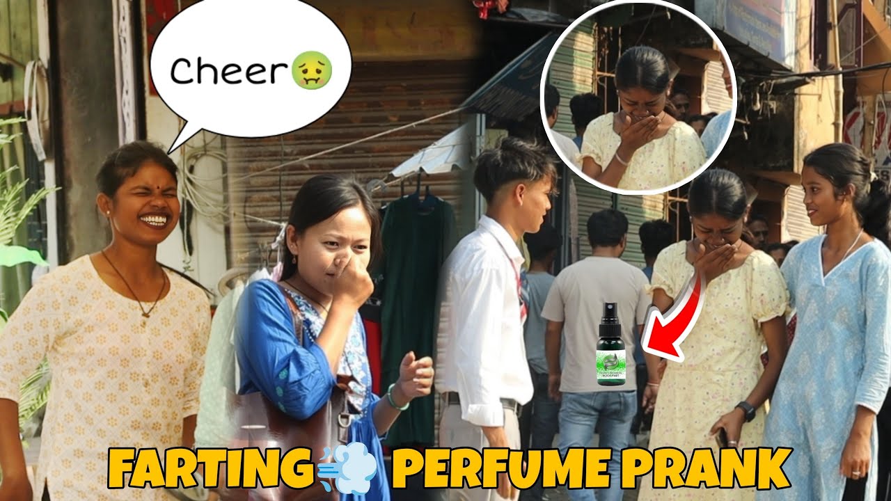 Fart 💨 Perfume Prank 😂 || Cute Girls 😍 || Crazy Reactions || Ritesh ...