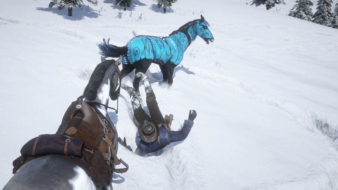 RDR 2 ANGRY HORSE KICKED ARTHUR MORGAN - YouTube