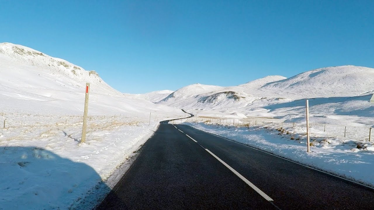 The Snow Road: A93 Spittal of Glenshee to Glenshee Ski Centre through ...