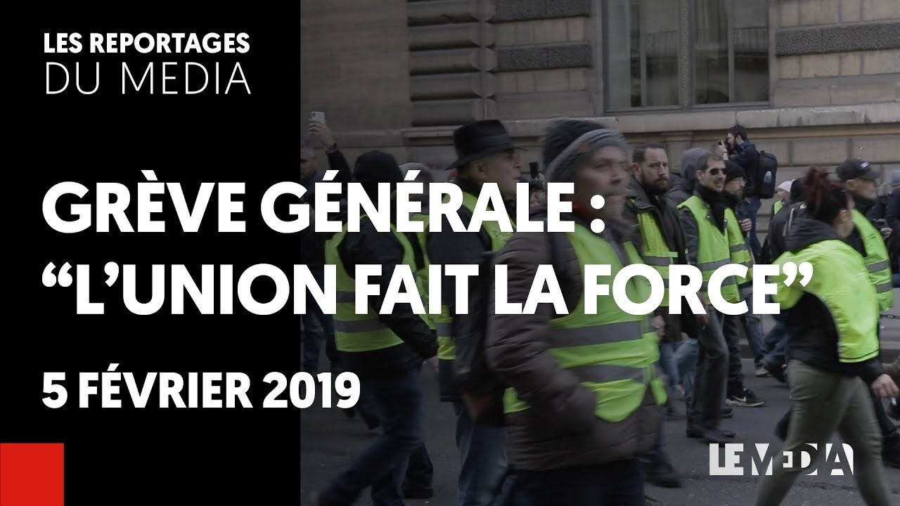 GRÈVE GÉNÉRALE : "L'UNION FAIT LA FORCE" - YouTube