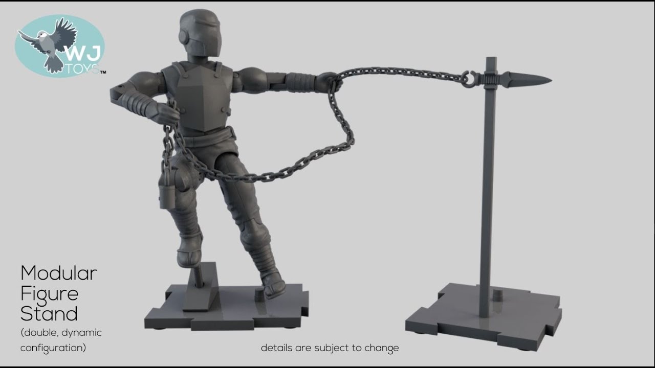 Modular Figure Stand - Dynamic Configuration - YouTube