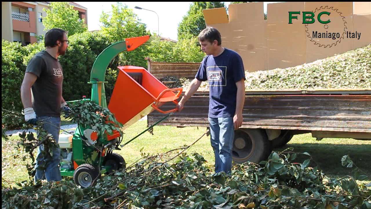 Cippatore FBC con rullo idraulico modello: CIP.10.13H.RI - YouTube