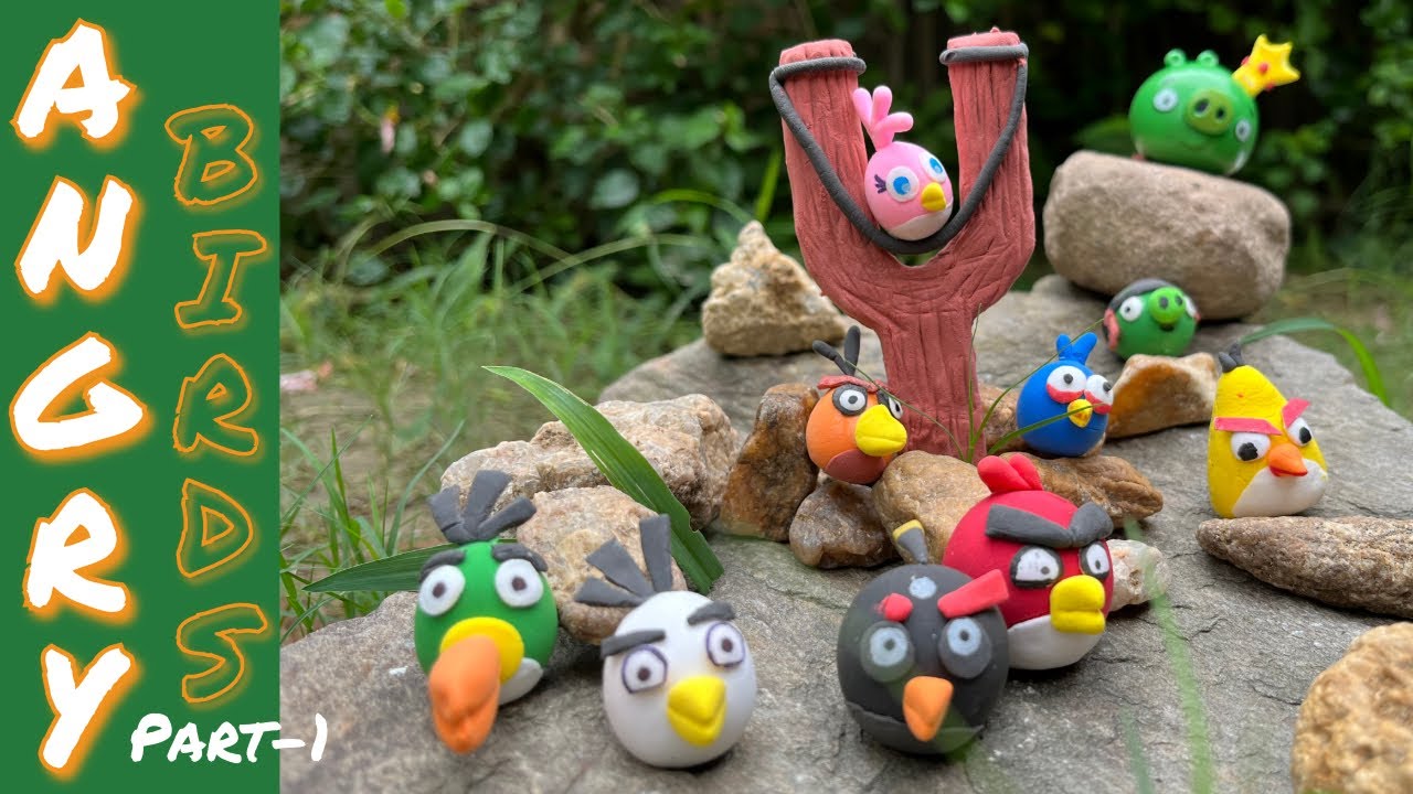 DIY Angry Birds With Foam Clay | Part-1 | Easy craft idea | Clay Art ...