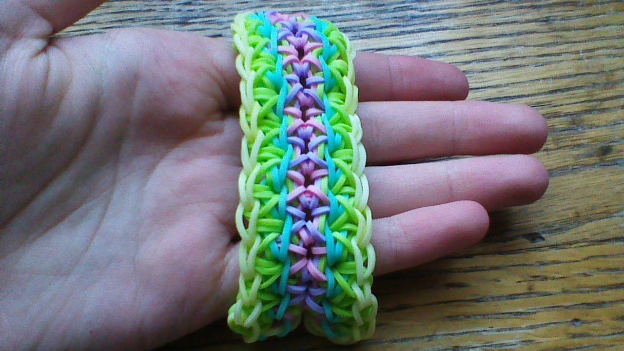 NEW Rainbow Loom Butterfly Shell Bracelet - YouTube