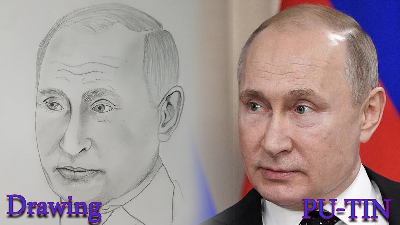 How to draw Vladimir Putin by pencil step by step. Let's To Learn ...