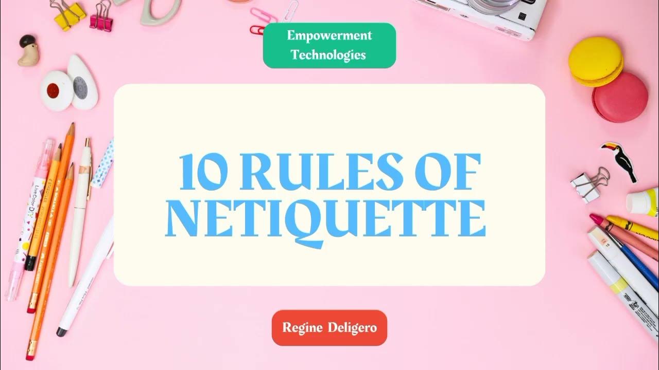 10 RULES OF NETIQUETTE - YouTube