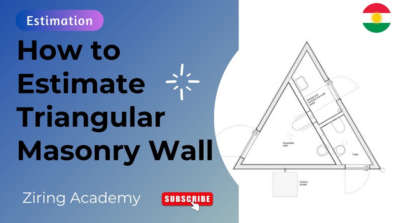 How to estimate the triangular masonry wall - YouTube