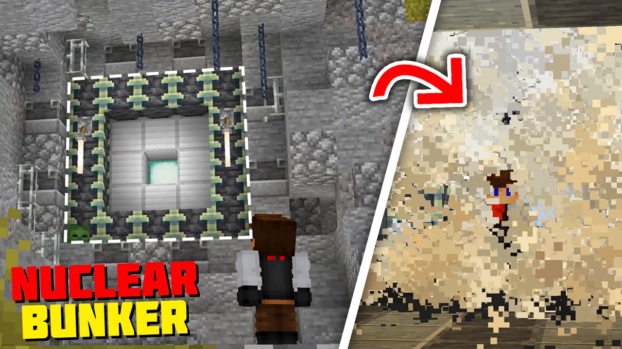 I Built a Post Apocalyptic Bunker in Minecraft - YouTube