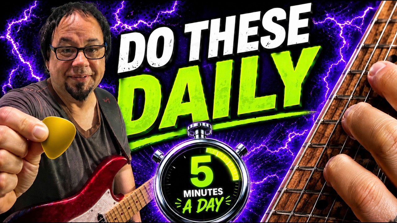 5 Daily Guitar Exercises For Better Technique - YouTube