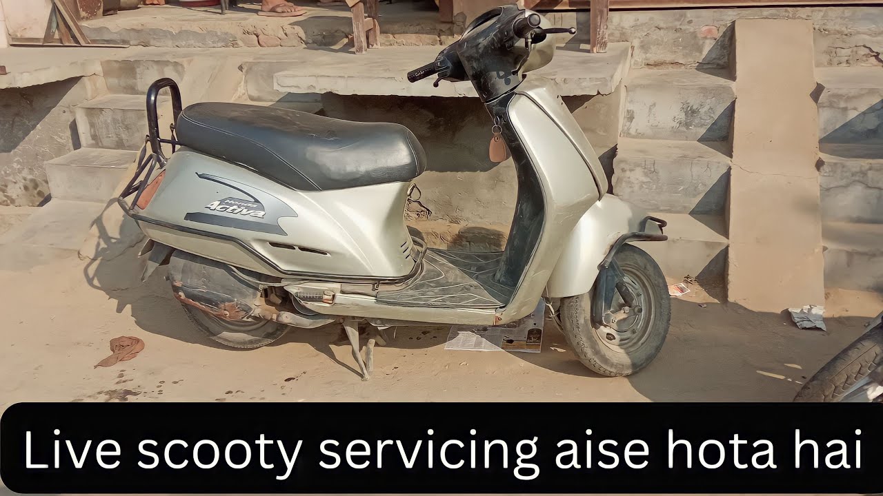 Scooty servicing at home | Scooty servicing kaise karte hain | scooty ...