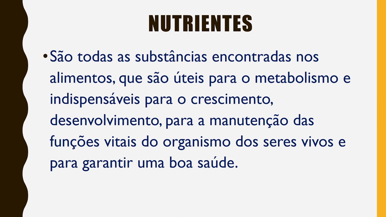 Os nutrientes - YouTube