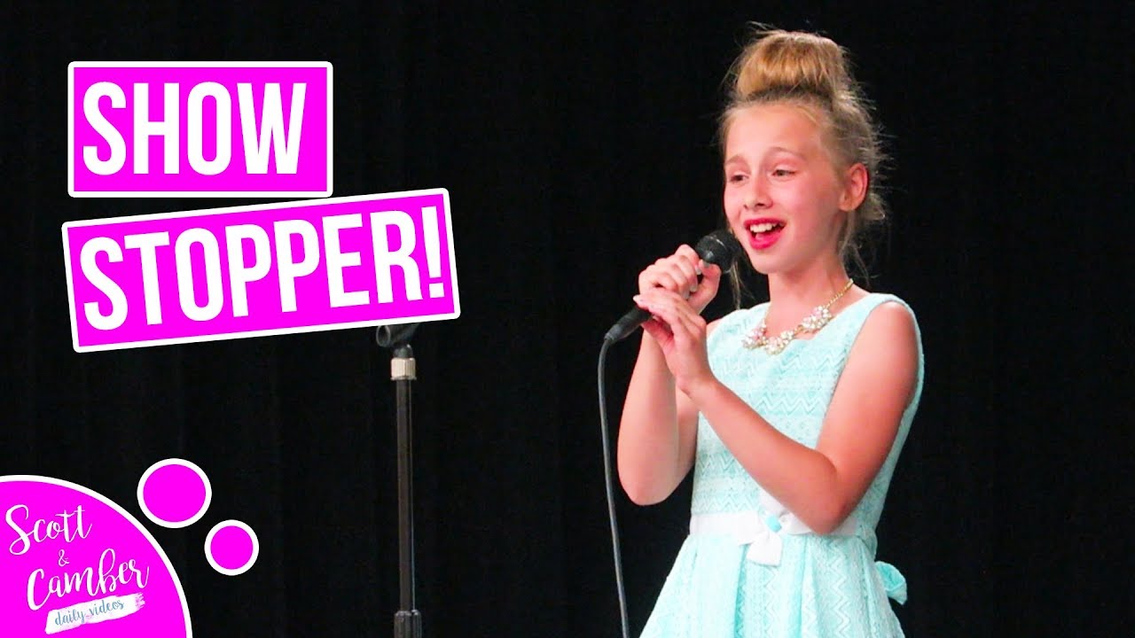 9 YEAR OLD STUNS CROWD WITH NEVER ENOUGH AT SCHOOL TALENT SHOW 9-year-old-stuns-crowd-with-never-enough-at-school-talent-show