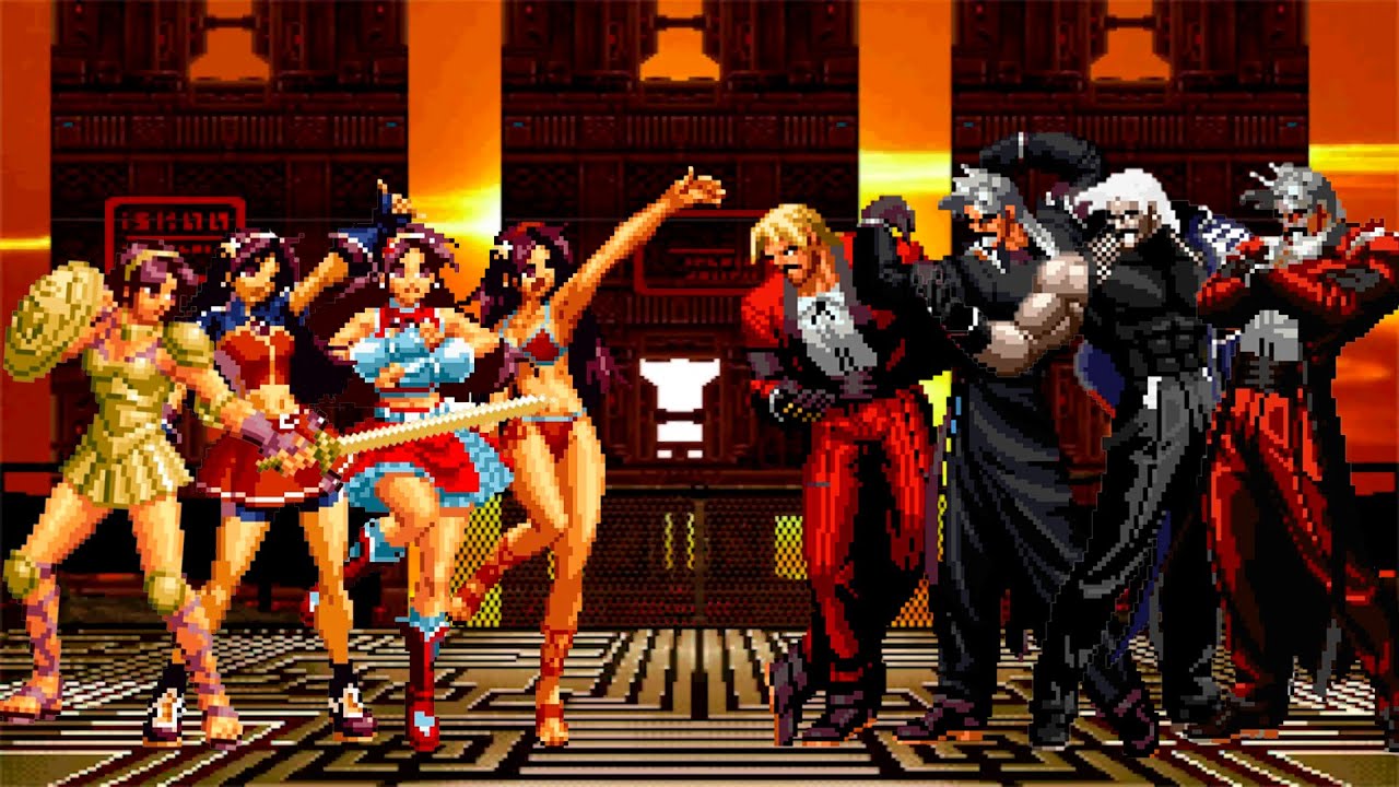 The King of Fighters (MUGEN) | Athena Asamiya vs Rugal Bernstein Team ...