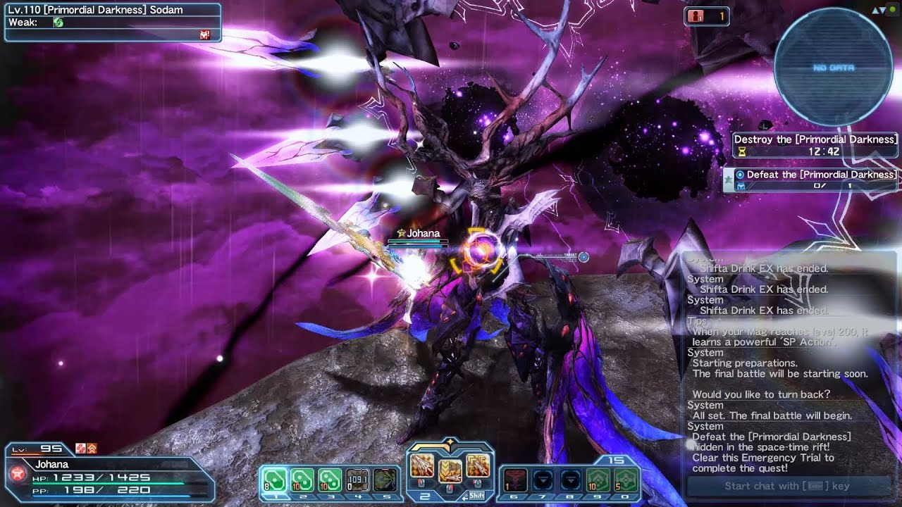 Phantasy Star Online 2 JP - Final Battle: The Space-Time Rift (Depth 10 ...