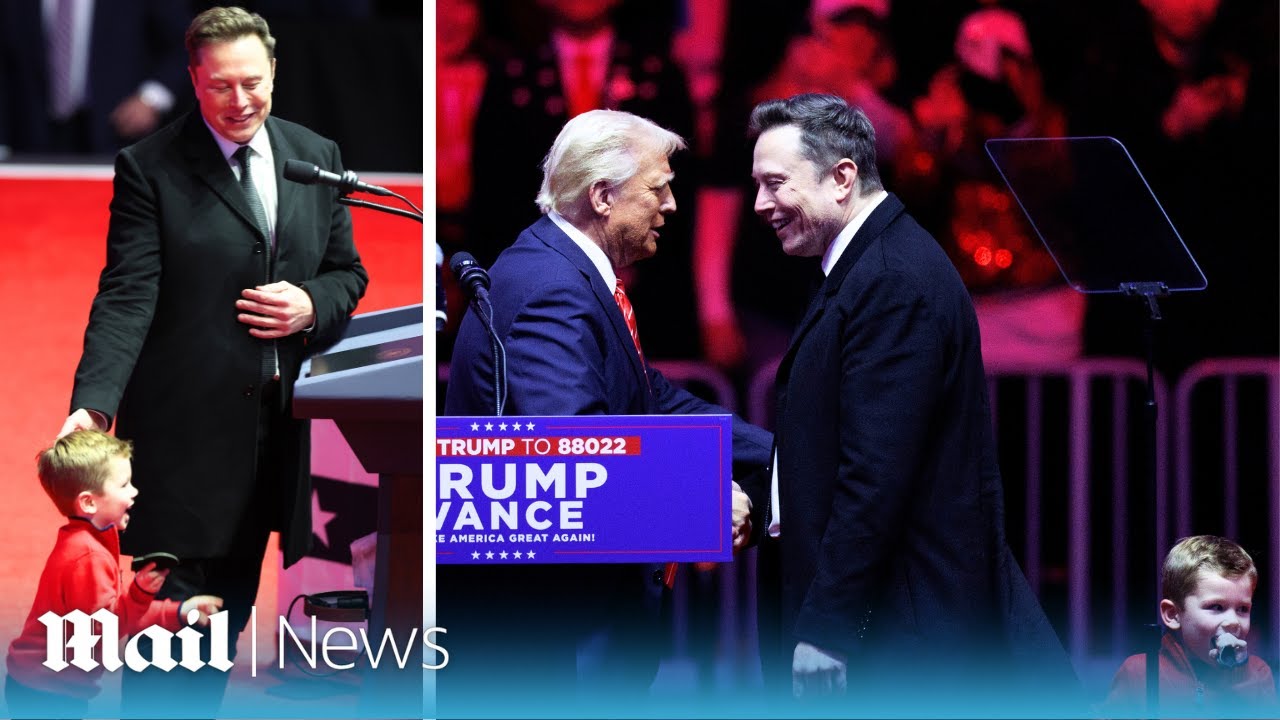 Elon Musk's son 'little X' steals his thunder at Trump's pre ...