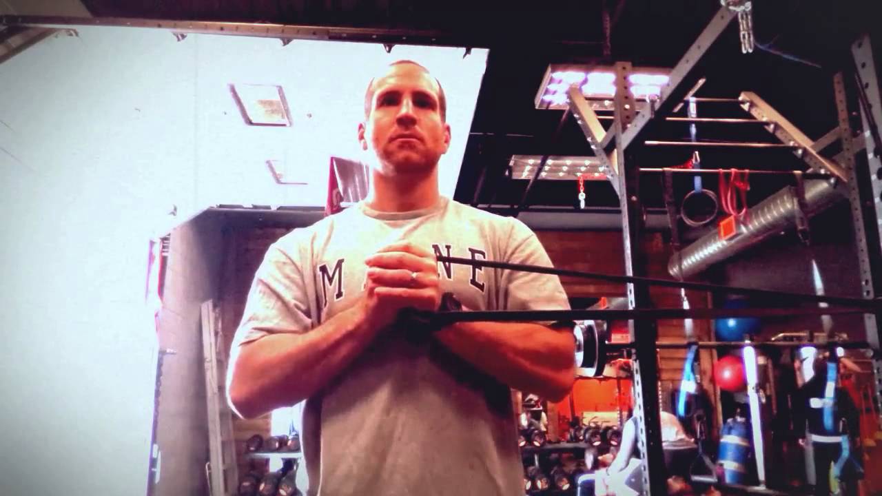 How to do the Anti-Rotation Press - Standing Band Exercise - YouTube