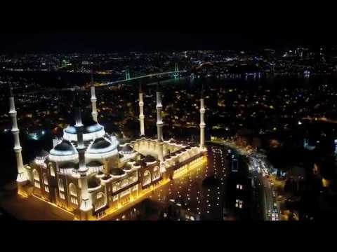 Çamlıca Camisi Kandil Gecesi Havadan Görüntülendi / New Mosque of Istanbul; Camlica