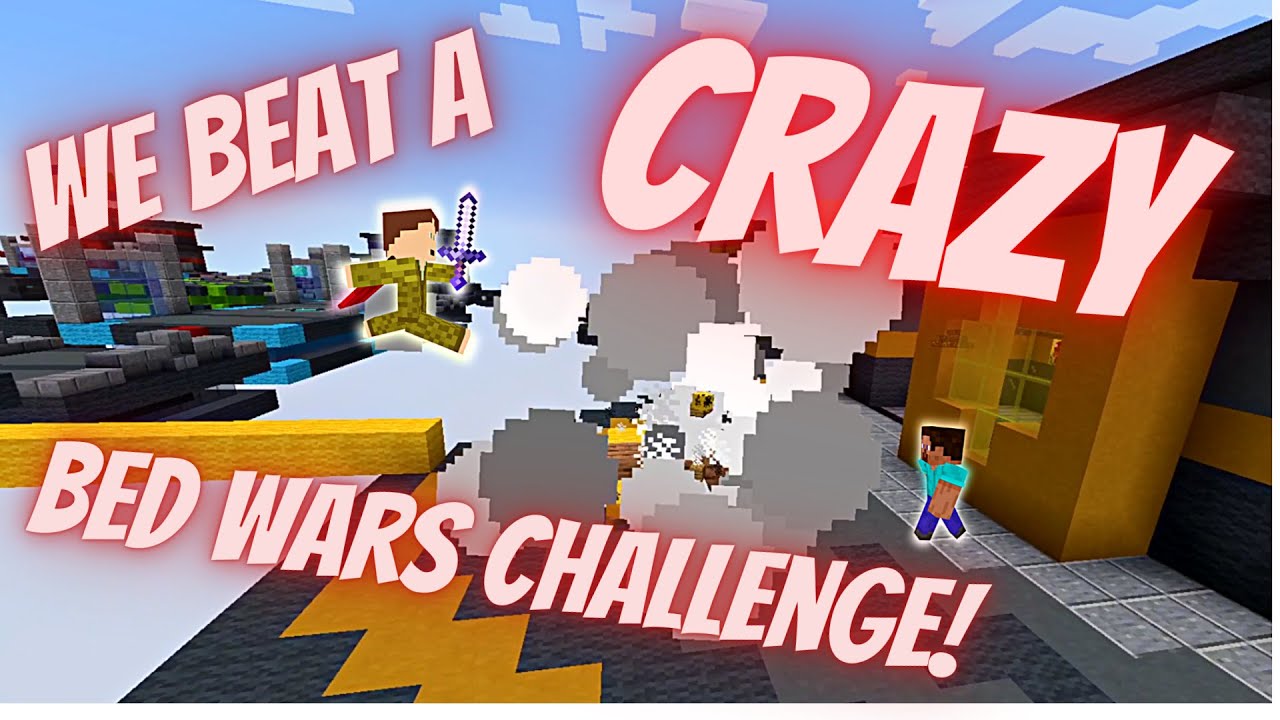 We Beat a CRAZY Bed Wars Challenge! - YouTube