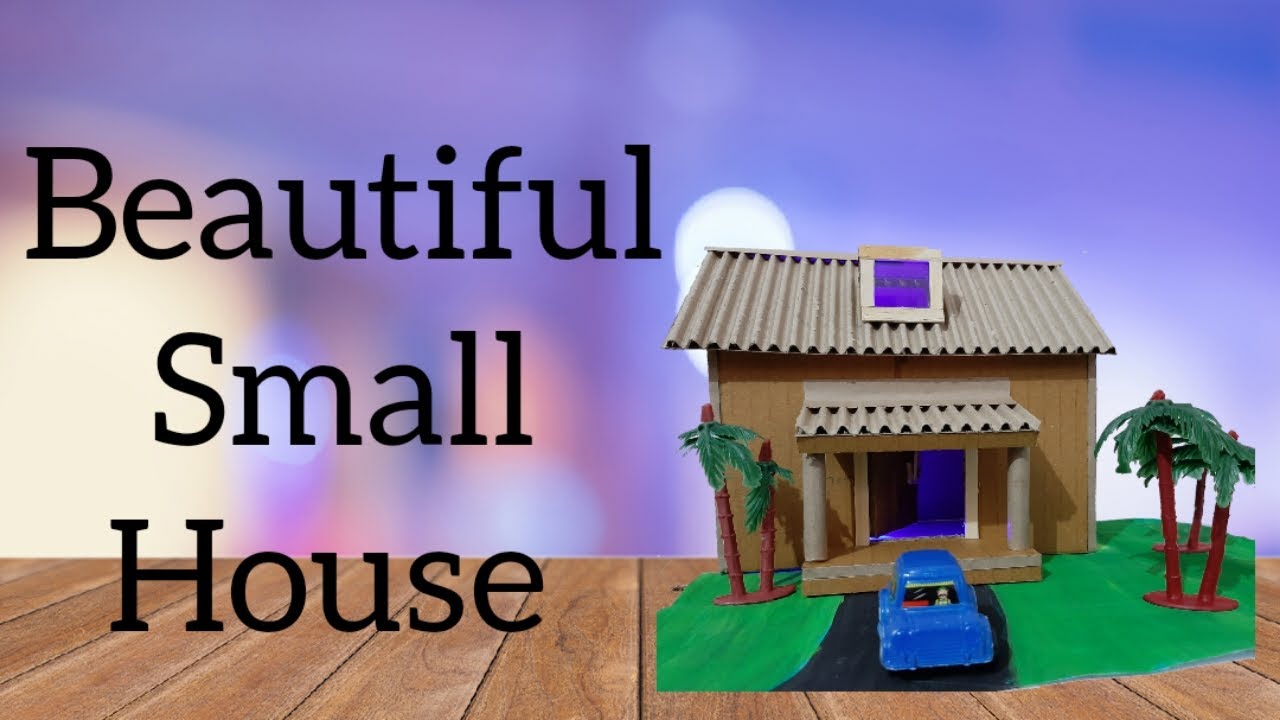 HOW TO MAKE A SMALL HOME / HOUSE (HUT) WITH CARDBOARD - YouTube