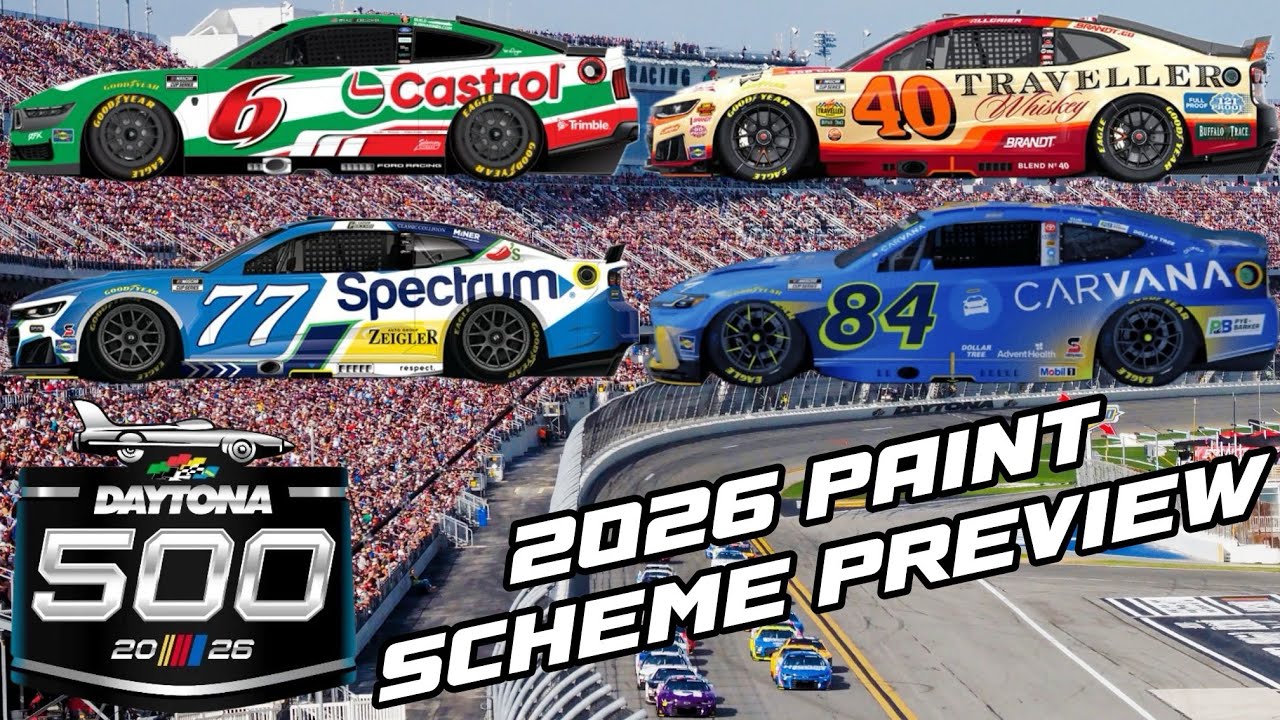 NASCAR Cup Series 2026 Daytona 500 Paint Scheme Preview - YouTube
