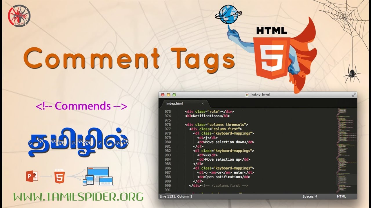 Html Comment Tags Conditional Comments Html5 Tutorial In Tamil 6841
