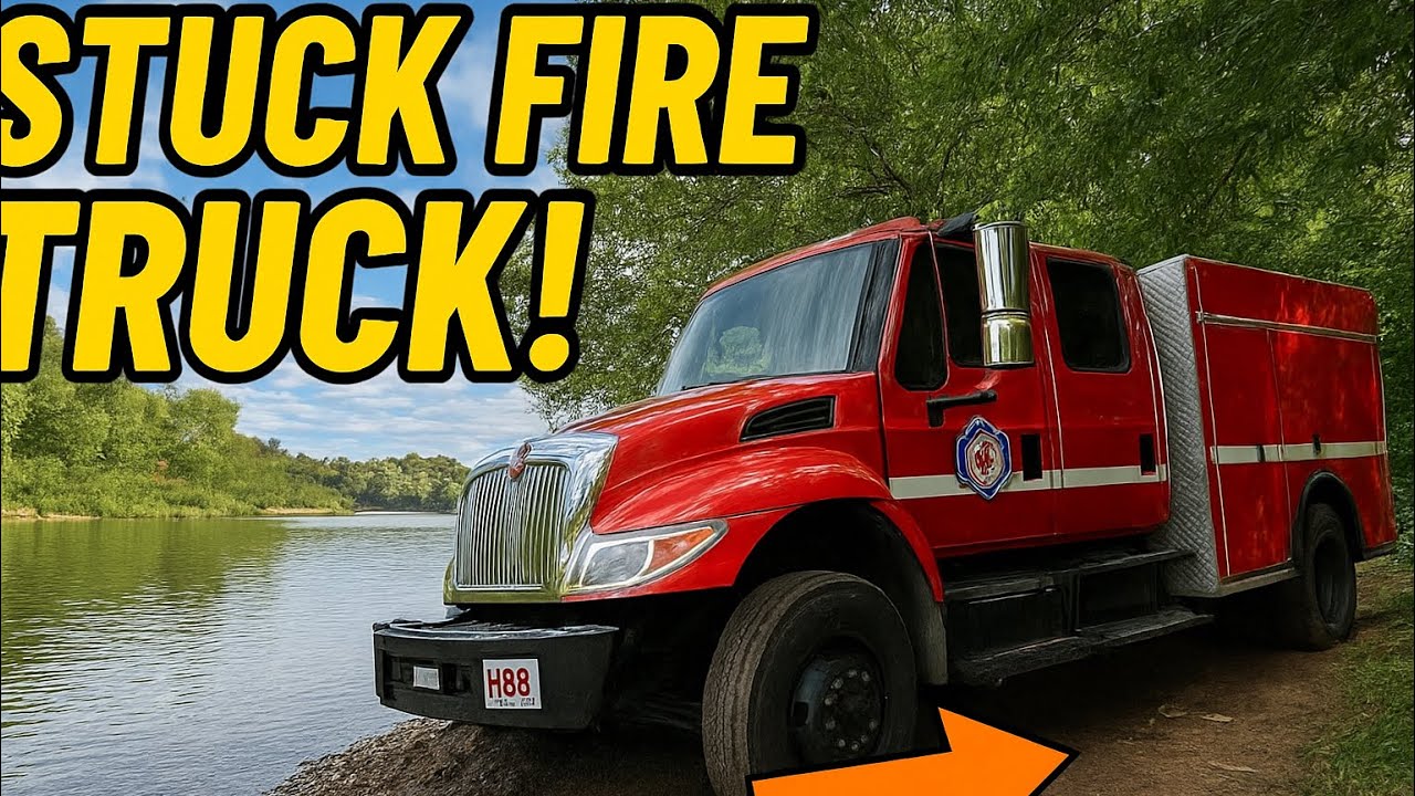 🚒 Fire Truck Stuck Off-Road! Recovery Mission Gone Wrong (and Right ...