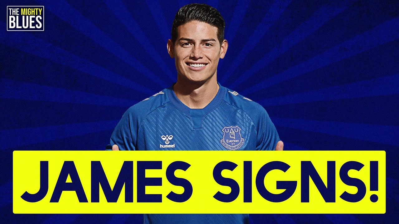 JAMES RODRIGUEZ SIGNS!! Everton Announce Signing Of James Rodriguez ...
