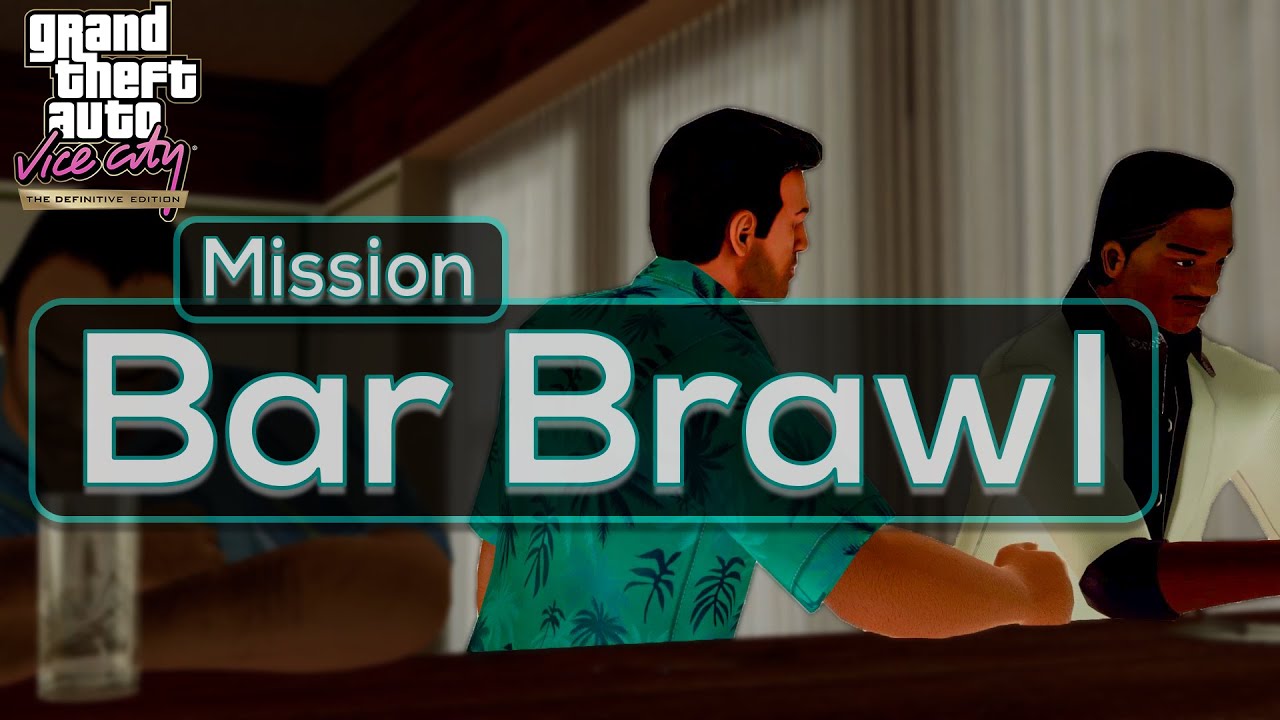 GTA Vice City Definitive Edition: Mission Bar Brawl - YouTube