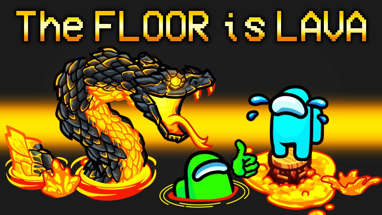 I play THE FLOOR IS LAVA in Among Us?! *MODDED* - YouTube