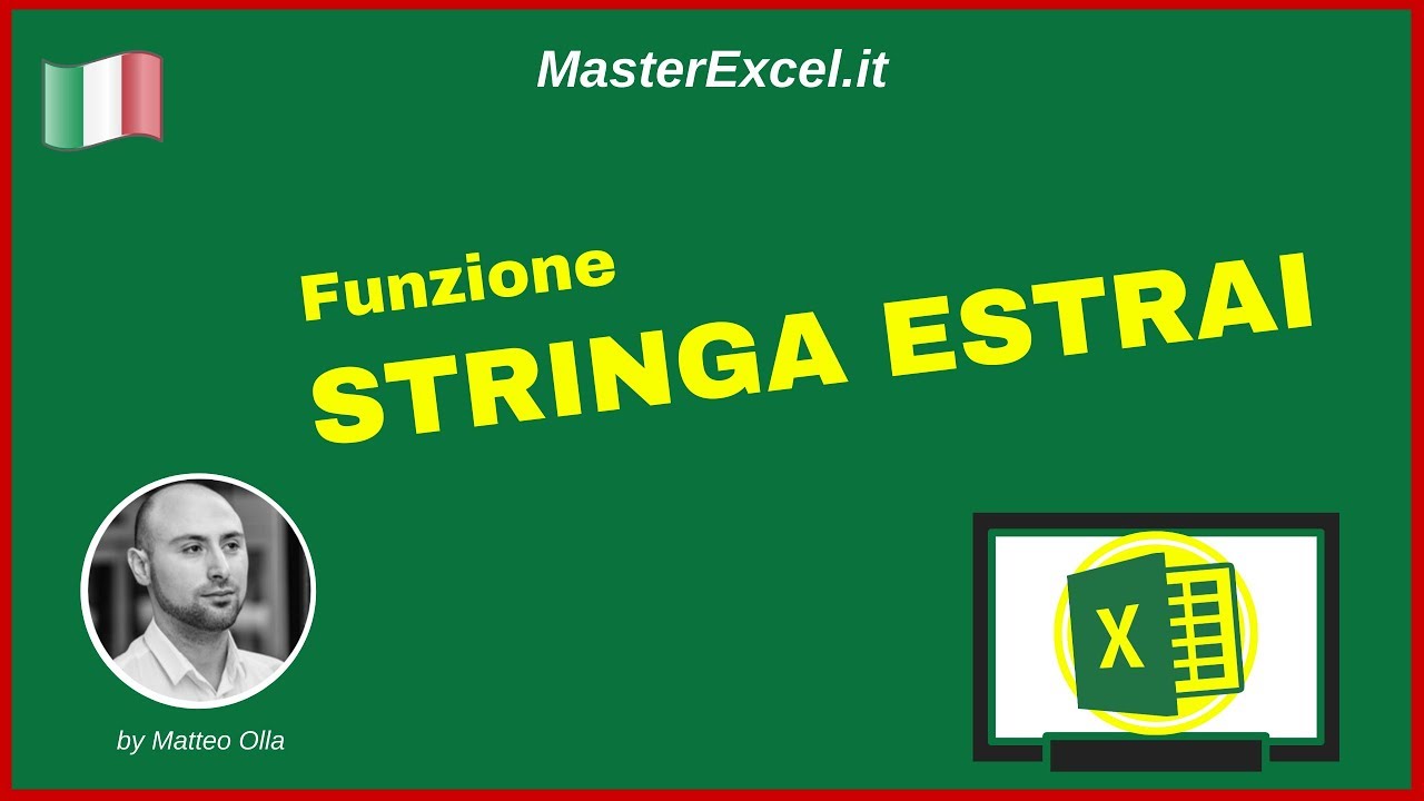 MasterExcel.it | Tutorial Excel: Funzione Stringa Estrai - YouTube