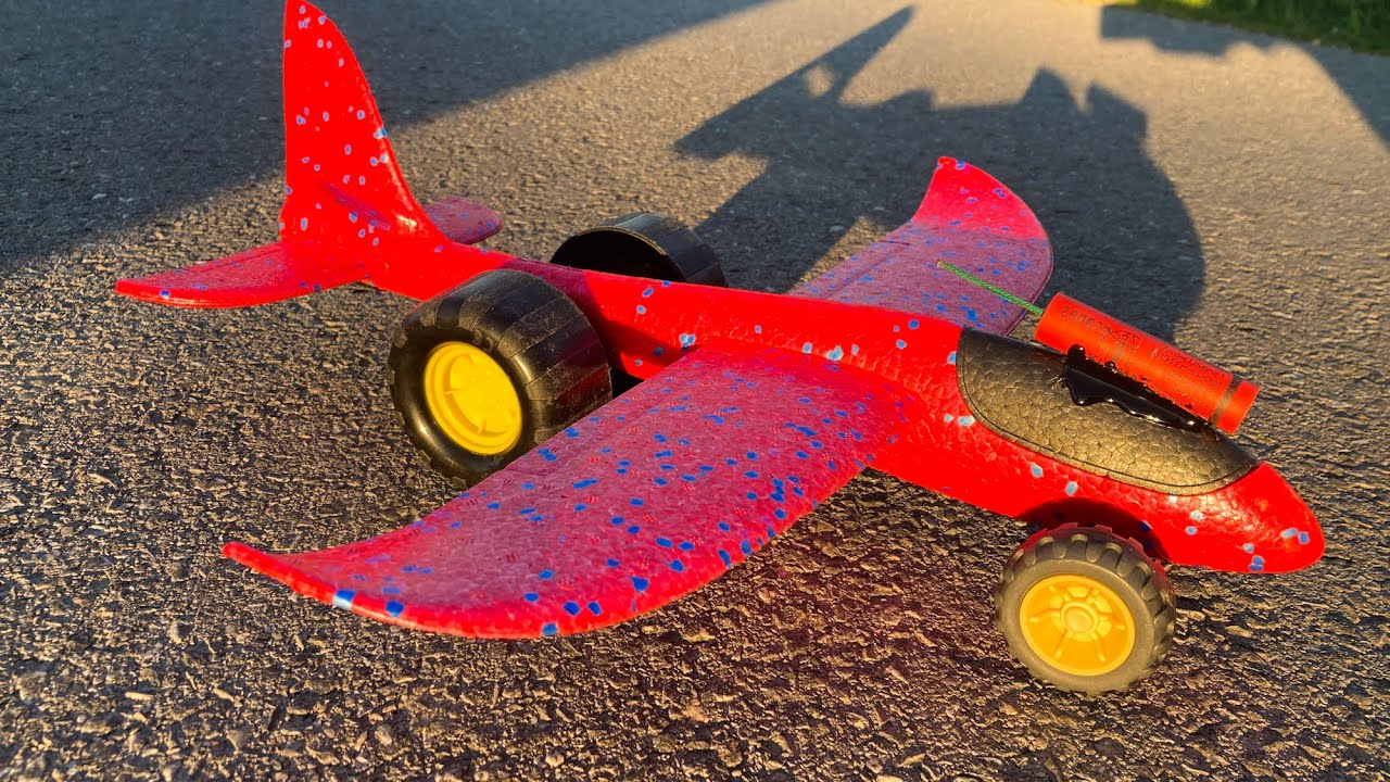 Experiment: Rocket vs Airplane & Toy Car Lamborghini - YouTube