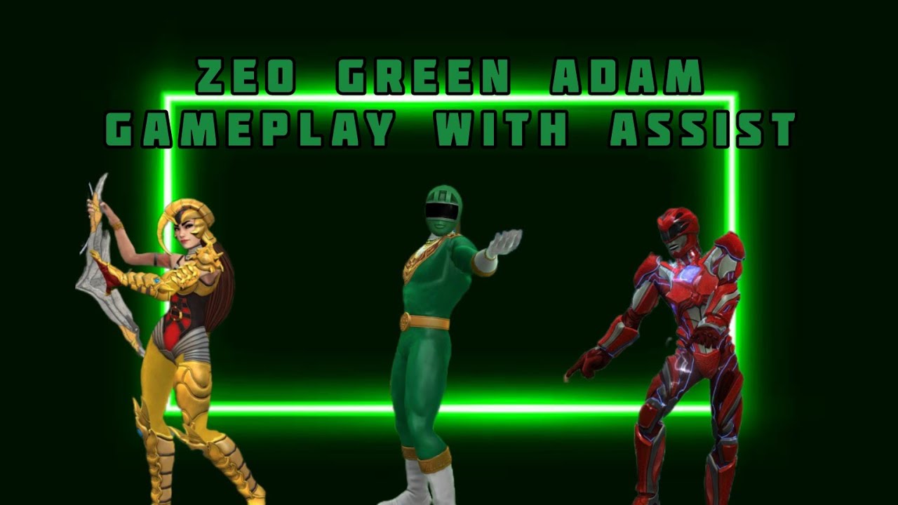 Power Rangers Legacy Wars Zeo green Adam gameplay with assist - YouTube