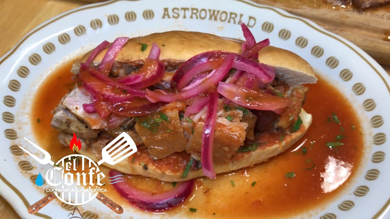 Torta Ahogada en Salsa con Pork Belly CRUJIENTE hecho a las Brasas | El ...