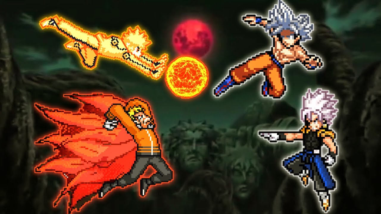 Naruto Baryon Mode V3.2 OP & Naruto BTM OP VS Gogetto MUI & Goku MUI in ...
