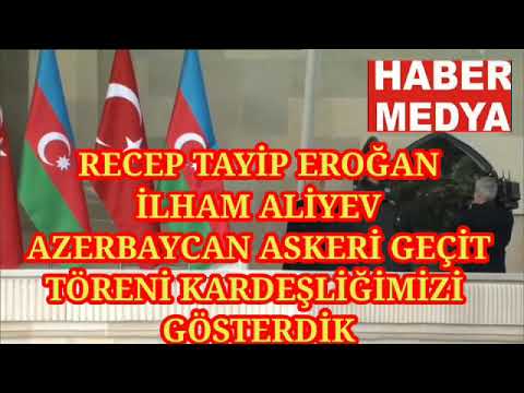 Azerbaycan Askeri Geçit Töreni. İki DÜNYA Lideri. Recep Tayyip ve İlham Aliyev