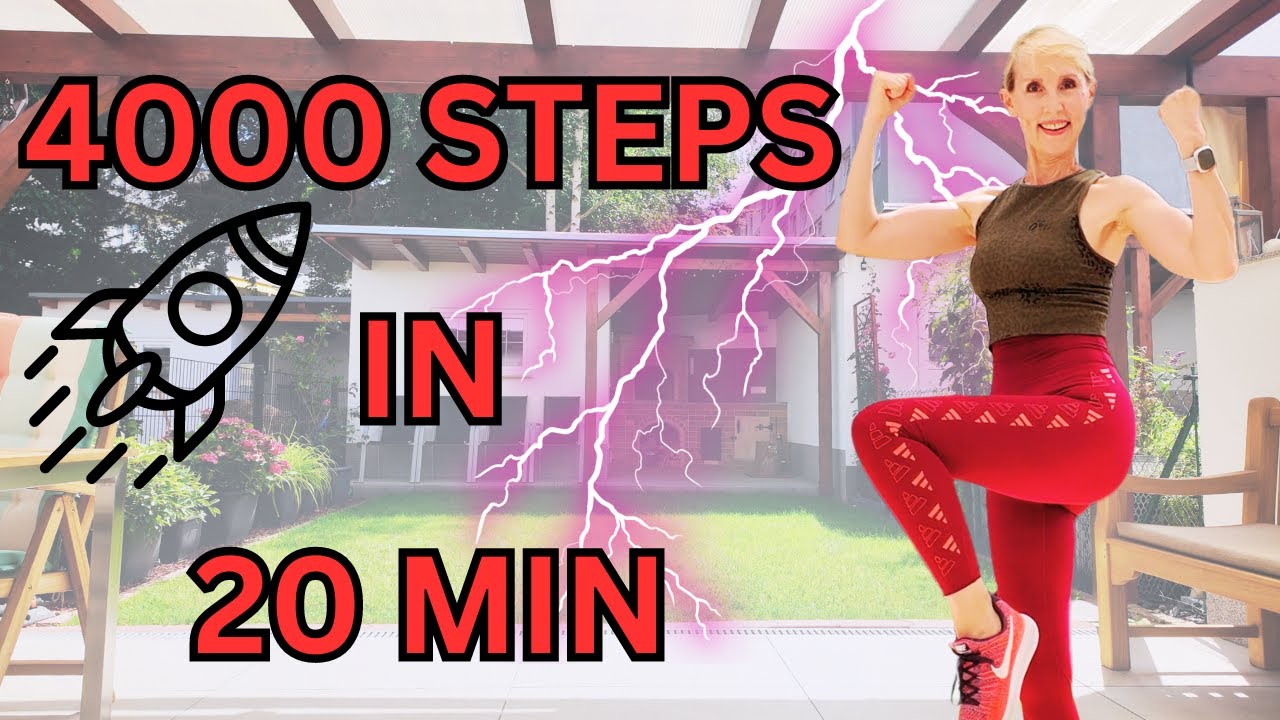 EXPRESS 4000 Steps Walking Home Workout | Fun Fat Burn Exercise - YouTube