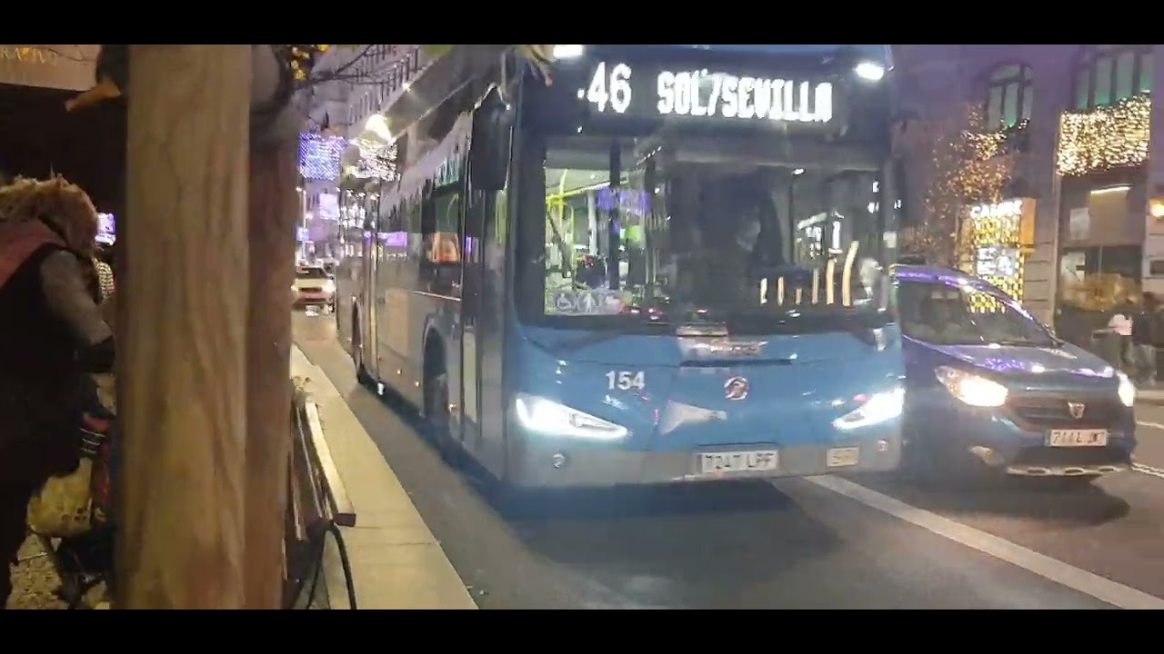Here is the EMT bus 154 on the number 46 in Madrid Wednesday 21 ...